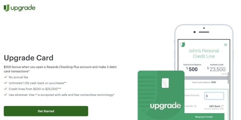 Upgrade Rewards Checking Plus $200 Bonus (October 2025)